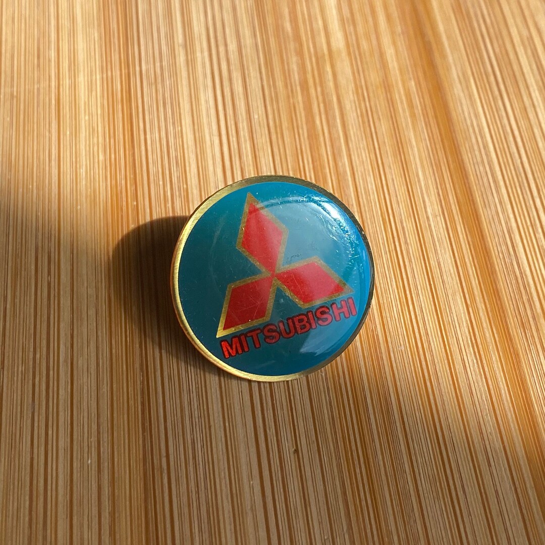 Beautiful Vintage Mitsubishi Badge or Lapel Pin With Epoxy Finish - Etsy