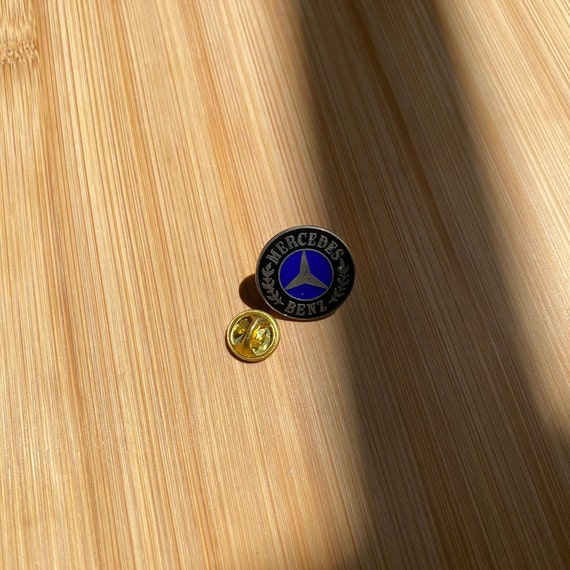 Vintage Mercedes-Benz Logo Lapel Pin with Embossed Me… - Gem