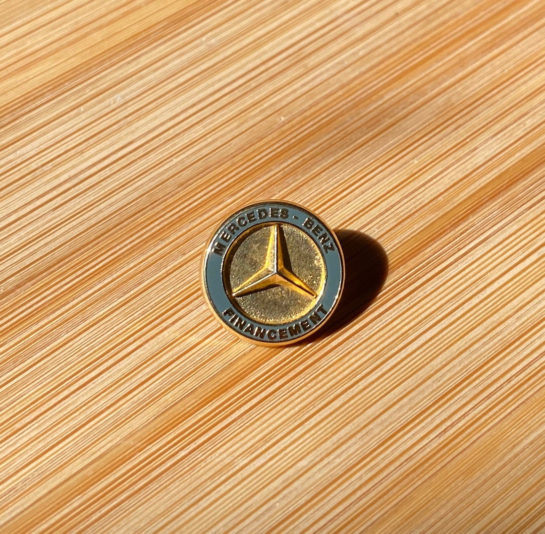 Rare Beautiful Vintage Bronze Round Embossed Mercedes-benz Original ...