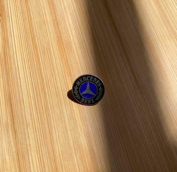 Vintage Mercedes-Benz Logo Lapel Pin with Embossed Me… - Gem