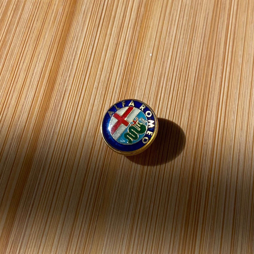 Beautiful Vintage Enameled Alfa Romeo Pin Classic Automotive Elegance ...