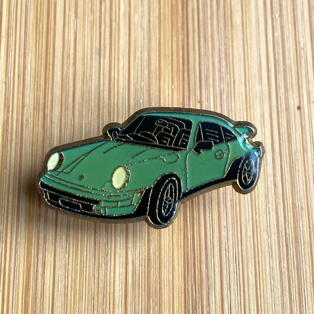 Wonderful Vintage Porsche 911 Turquoise Enameled Sports Car Lapel Pin ...