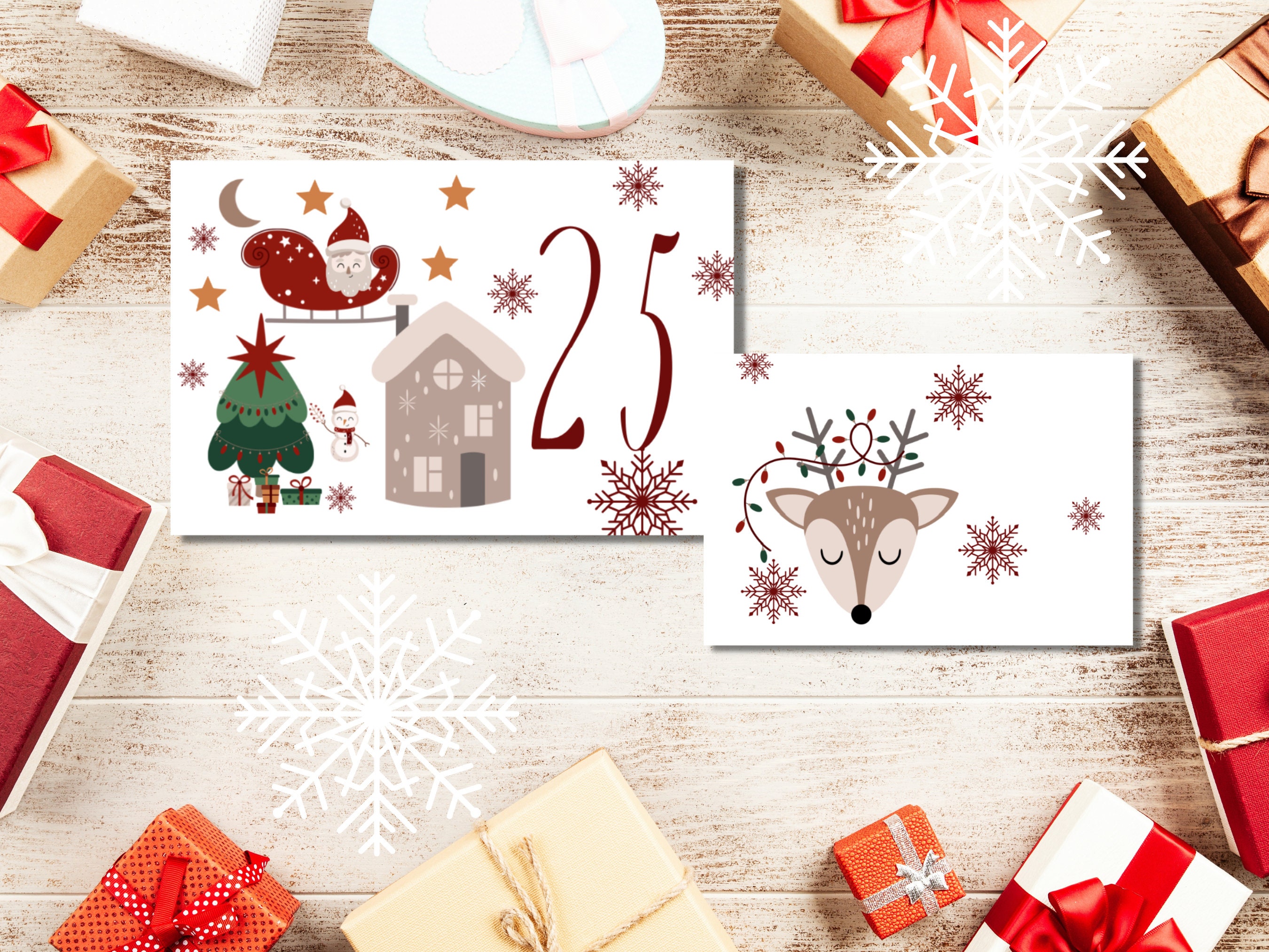 Advent Calendar Printable Christmas Advent Calendar for Kids Digital ...