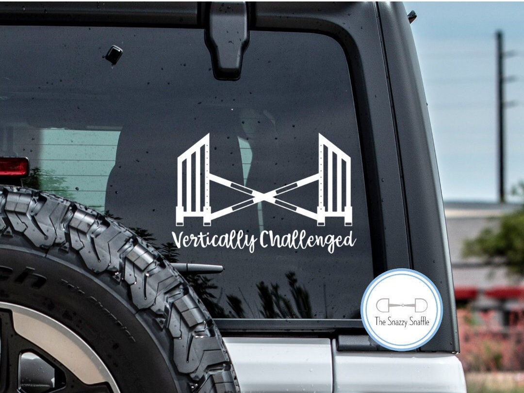Vertically Challenged Vinyl Decal - Etsy