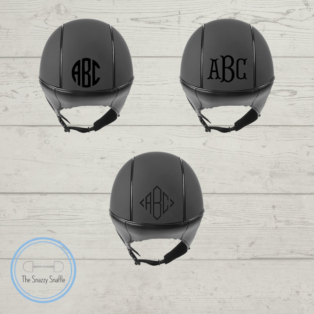 Custom Helmet Monogram Decal - Etsy