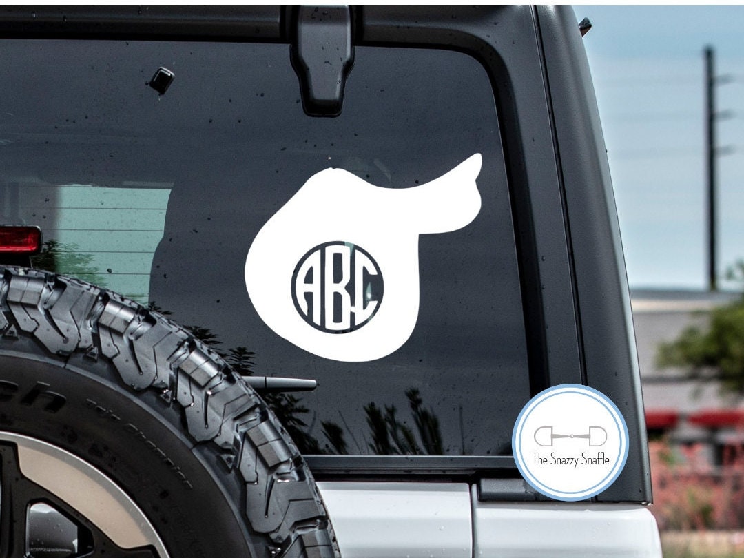 English Saddle Monogram - Etsy