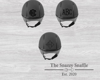 Equestrian Helmet Monogram - Etsy