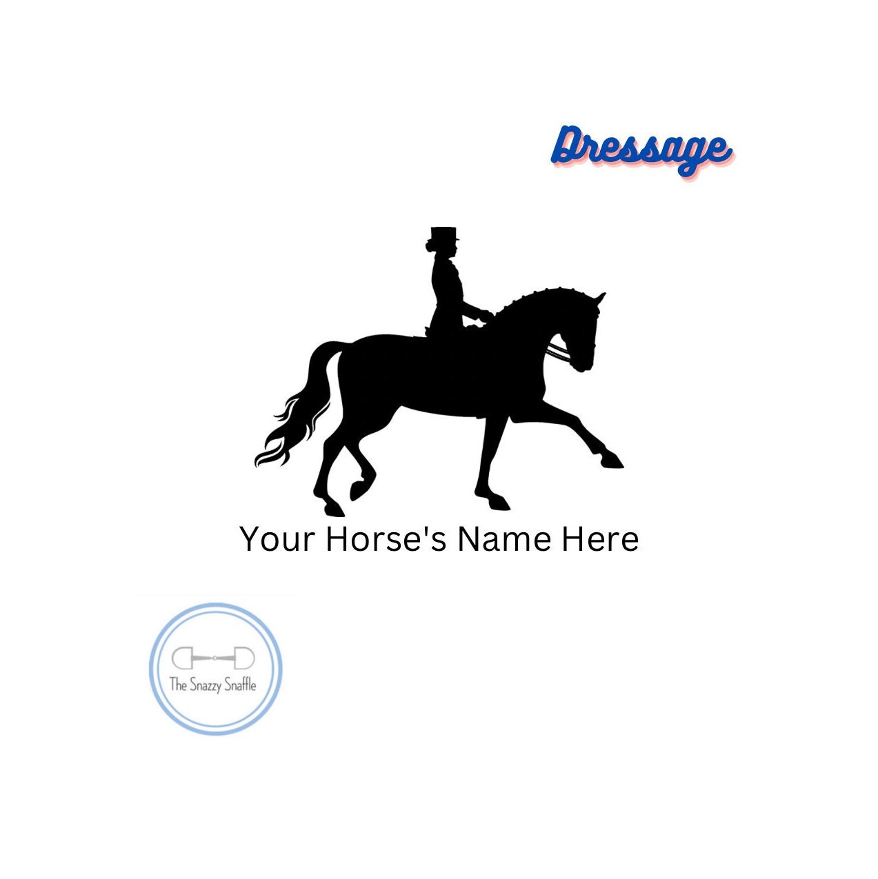 Custom Dressage Decal - Etsy