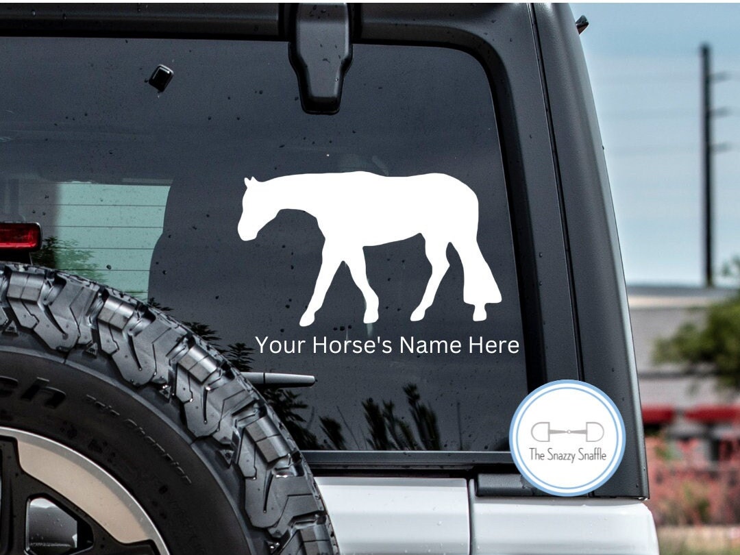 Custom Horse Vinyl Decal - Etsy