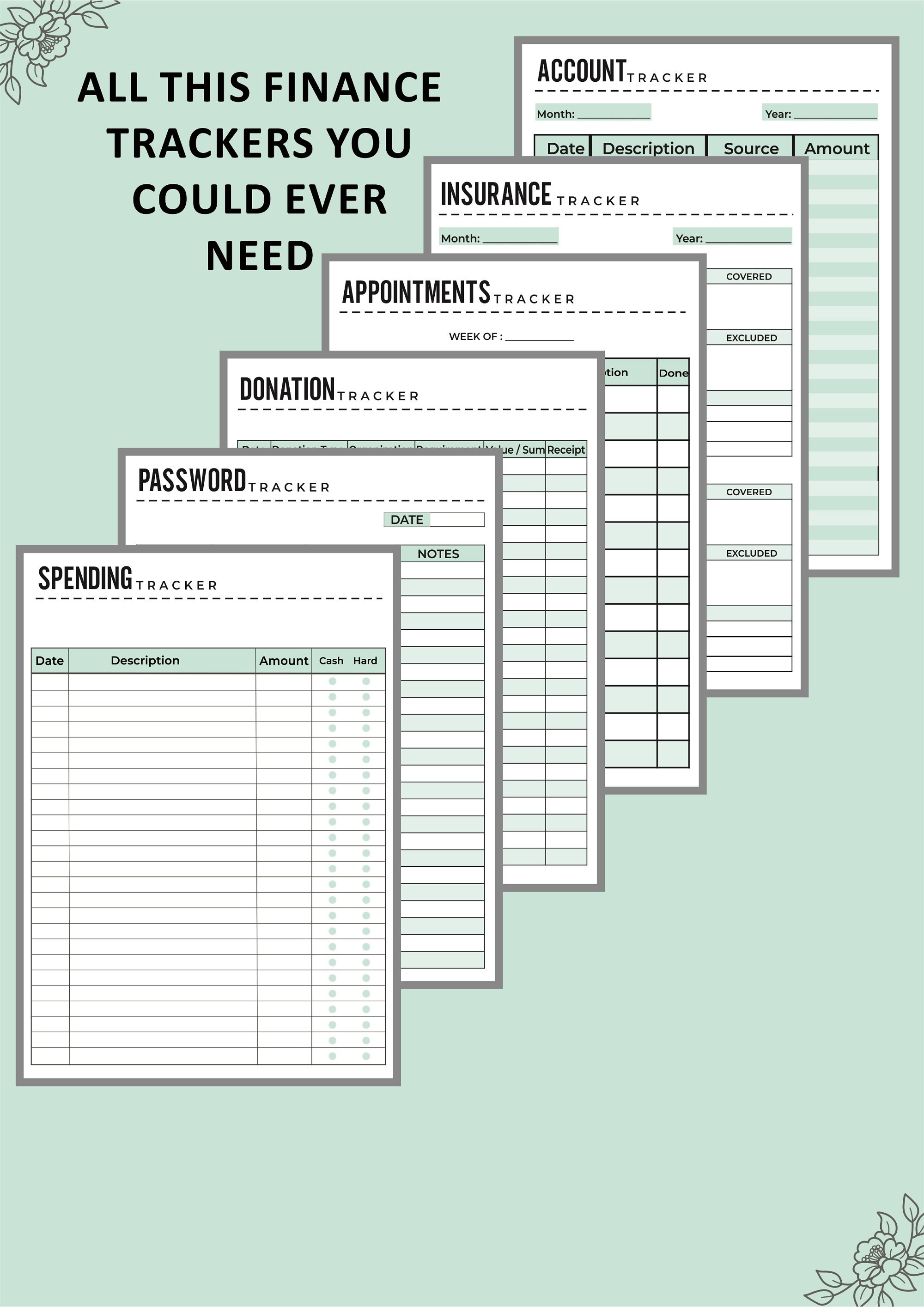 Budget Planner Printable PDF Printable Budget Binder Finance - Etsy UK