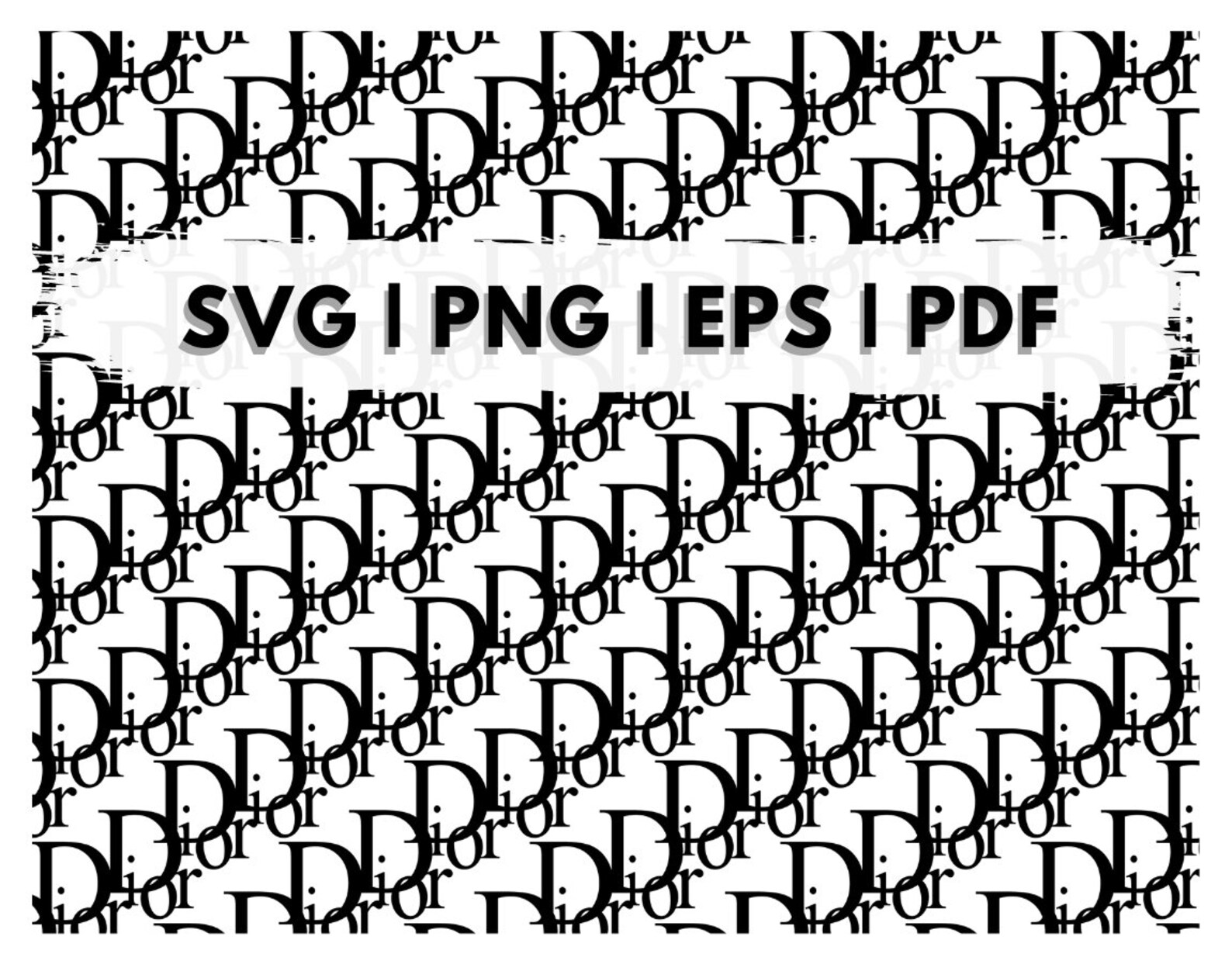 Dior SVG Dior Seamless Pattern SVG Luxury Brand Svg Fashion | Etsy