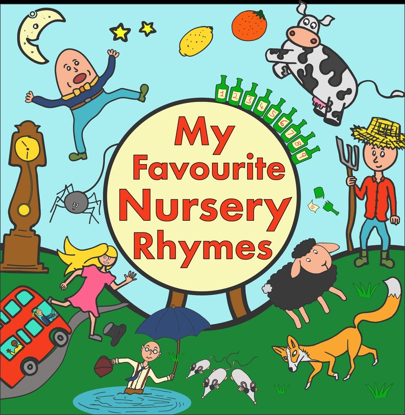 Any Name FAVOURITE NURSERY RHYMES Cd 30 Personalised Kids Etsy