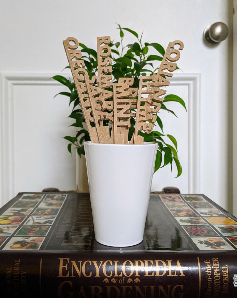 Custom Garden Stakes Large Herb Markers Vegetable & Flower - Etsy UK
