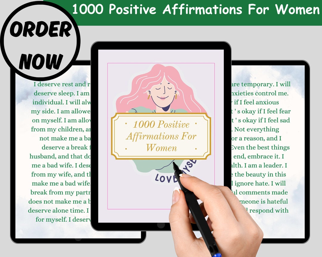 Printable Affirmation Journal for Women: Empower Your Mind and Achieve ...