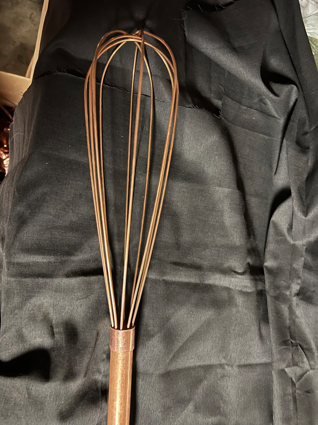 Large Heavy Duty Copper Whisk for Cake/thicker Batters, Making Cheese ...