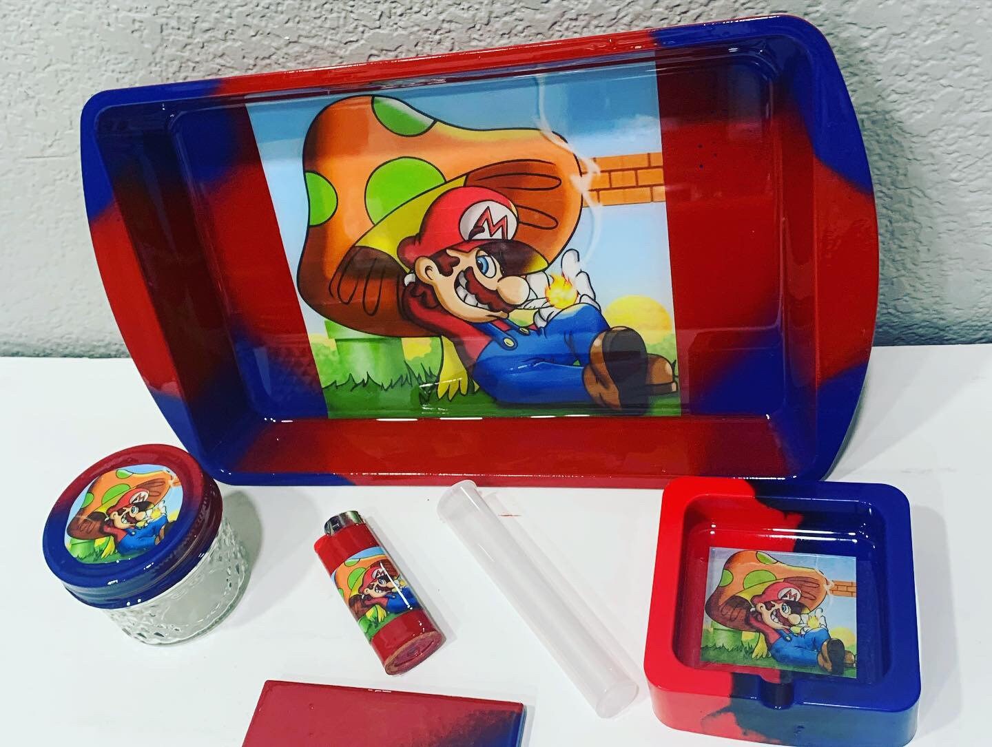 Super Mario Rolling Tray Set - Etsy