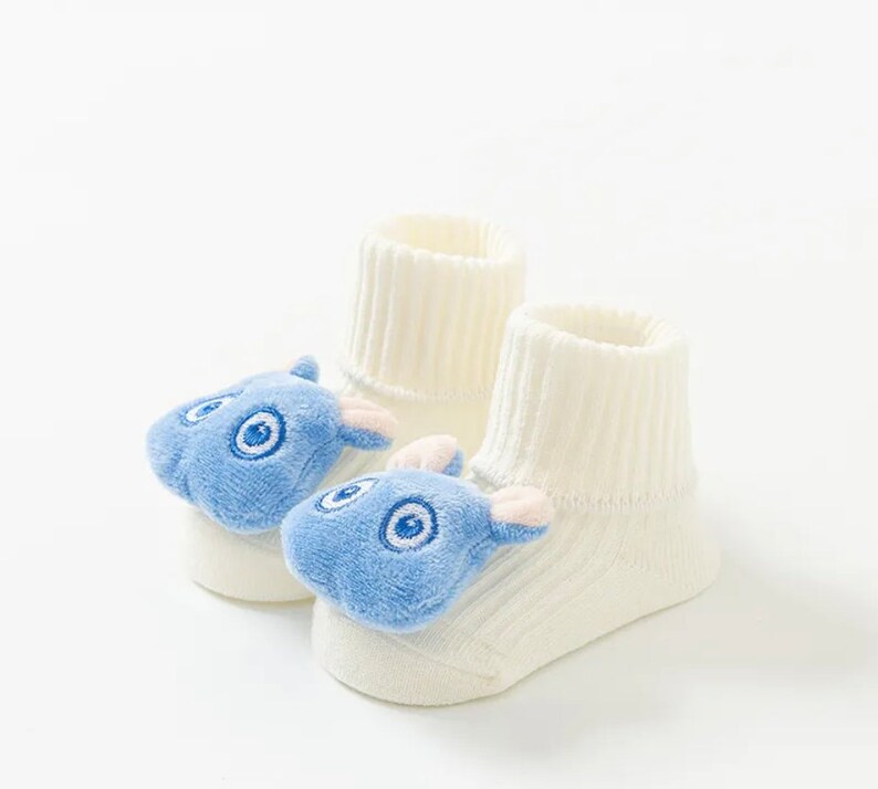 Non-slip Bootie Socks Cartoon Baby Socks 2 Pairs - Etsy