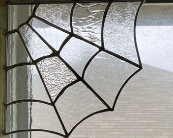 Spider Web Stained Glass - Etsy
