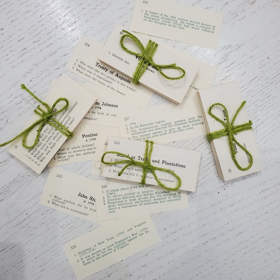 History Summary Cards - Etsy