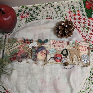 Paper/fabric Christmas Snipet Strips - Etsy