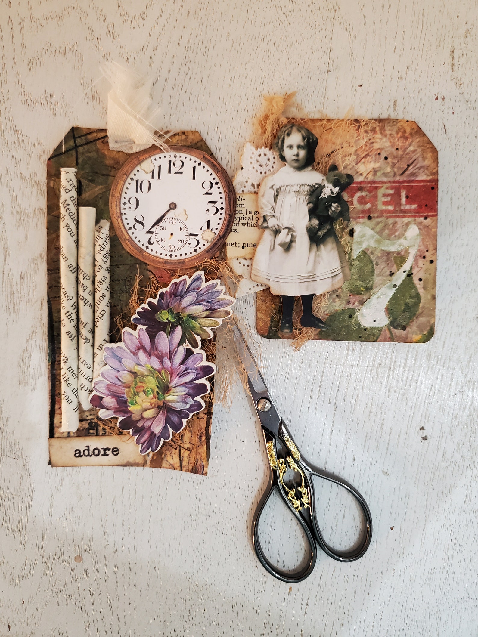 Ephemera Tag Sets - Etsy