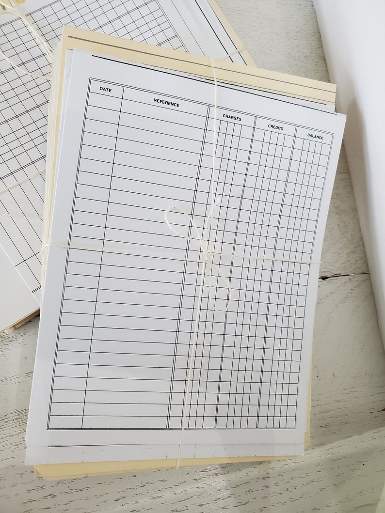 Ledger Cardstock Bundles - Etsy