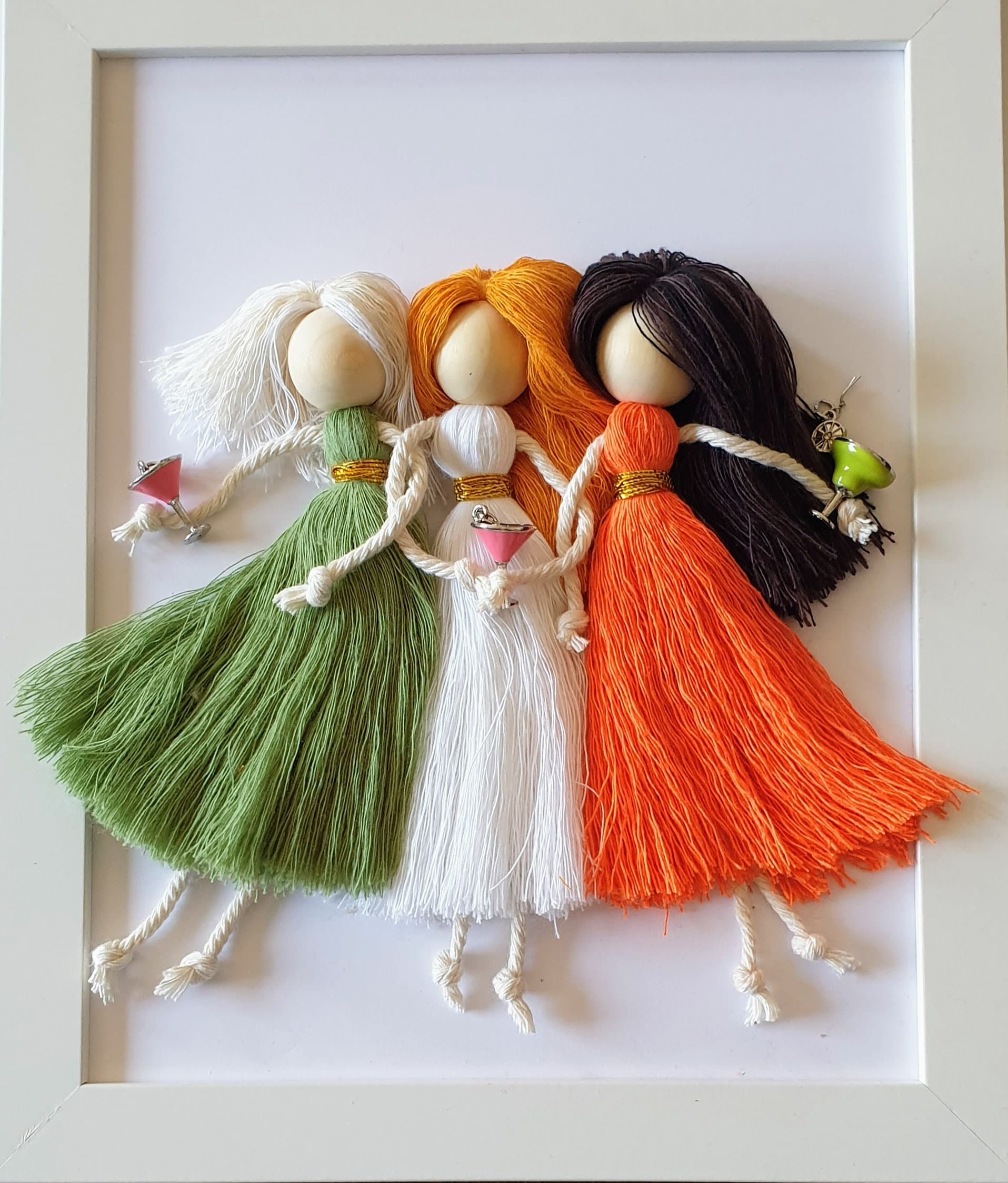 Macrame Family Portrait Family Collage Macrame Family - Etsy