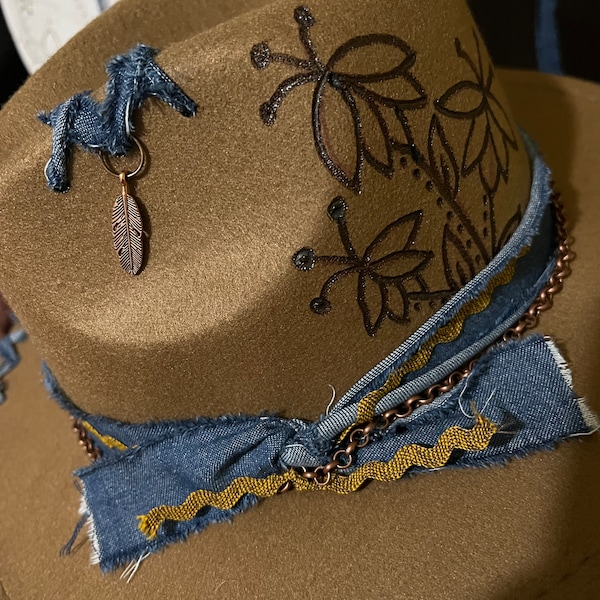 Denim Cowboy Hat - Etsy