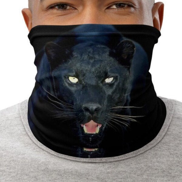 Black Panther Face Mask - Etsy