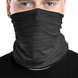 Textured Black Face Mask, Worker Face Mask, Ski Gaiter Face Mask, Rag ...