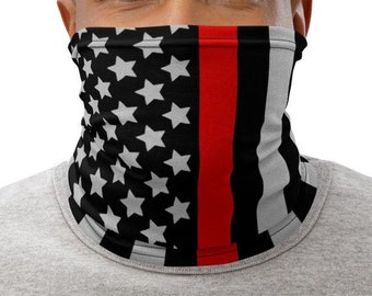 American Flag Neck Gaiter Washable Face Mask Adult Tactical - Etsy