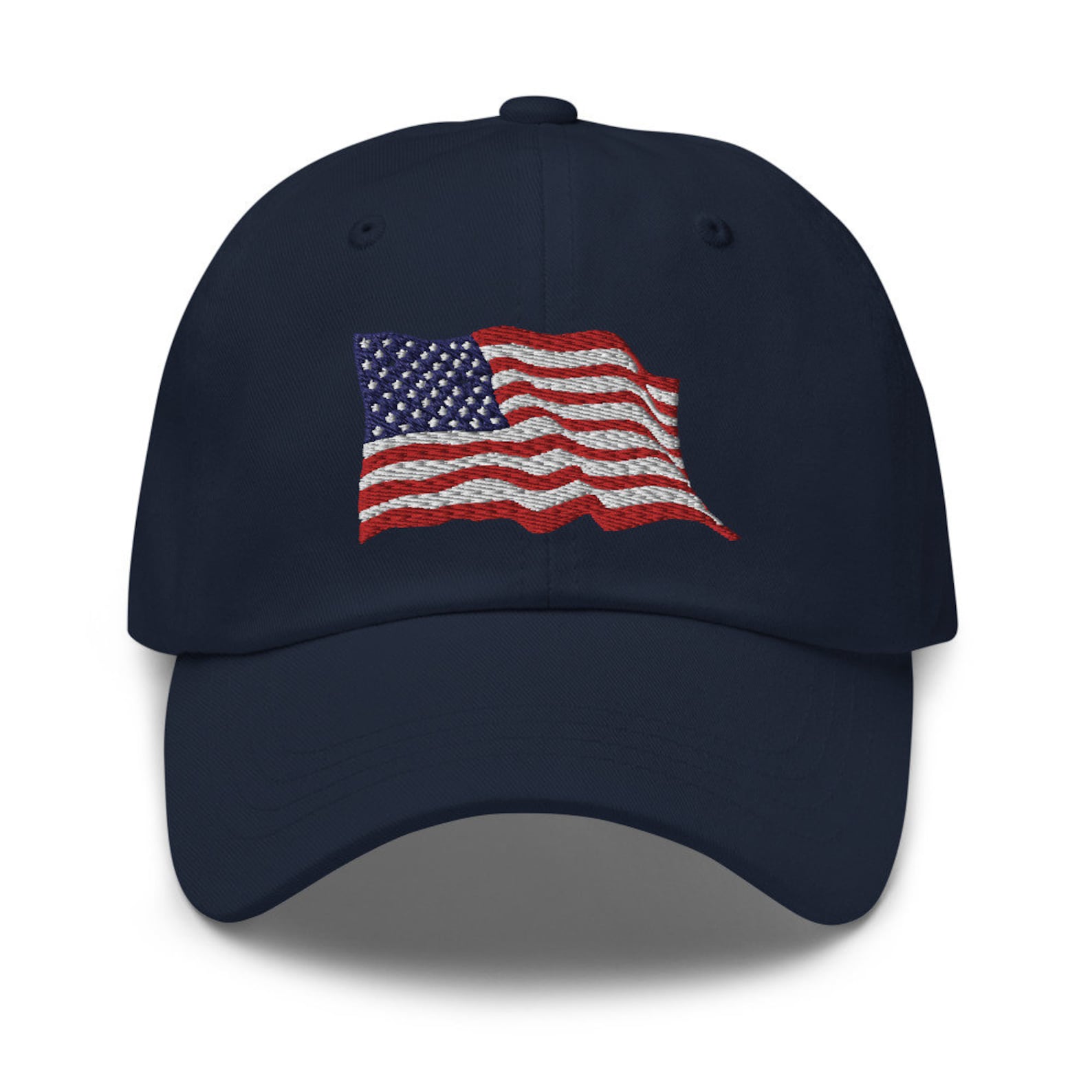 American Waving Flag Baseball Cap Hat, USA Flag Cap, Patriotic Hat ...