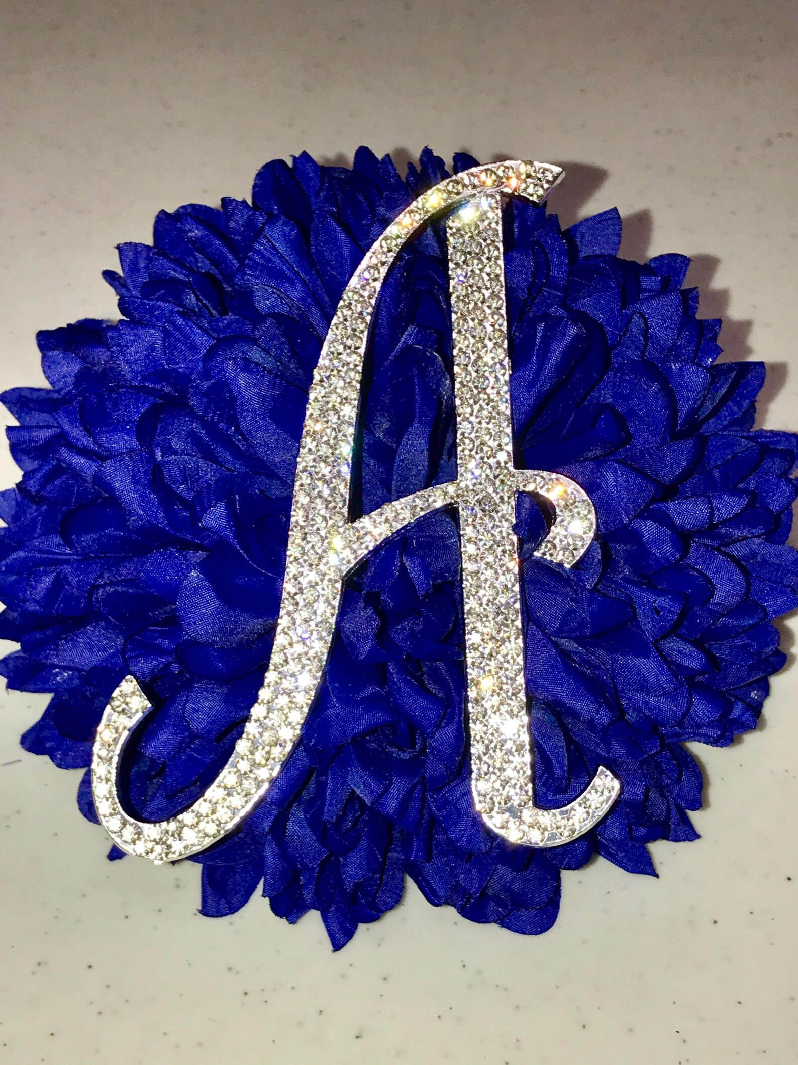 Large SILVER & GOLD Rhinestone LETTERS, Rhinestone Embellishment ...