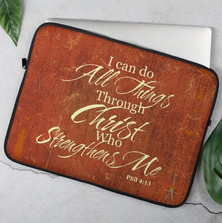 CHRISTIAN SCRIPTURE Laptop Sleeve 13 15 Neoprene Fabric Case - Etsy UK