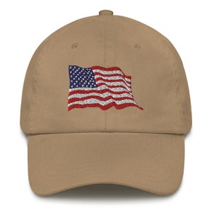 American Waving Flag Baseball Cap Hat USA Flag Cap Patriotic | Etsy