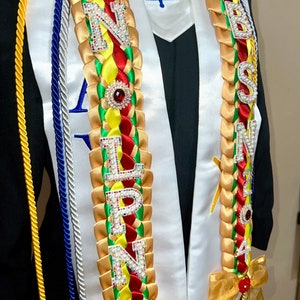 CUSTOM Graduation Lei - 4 Colors Personalized Lei, Graduation Gift ...