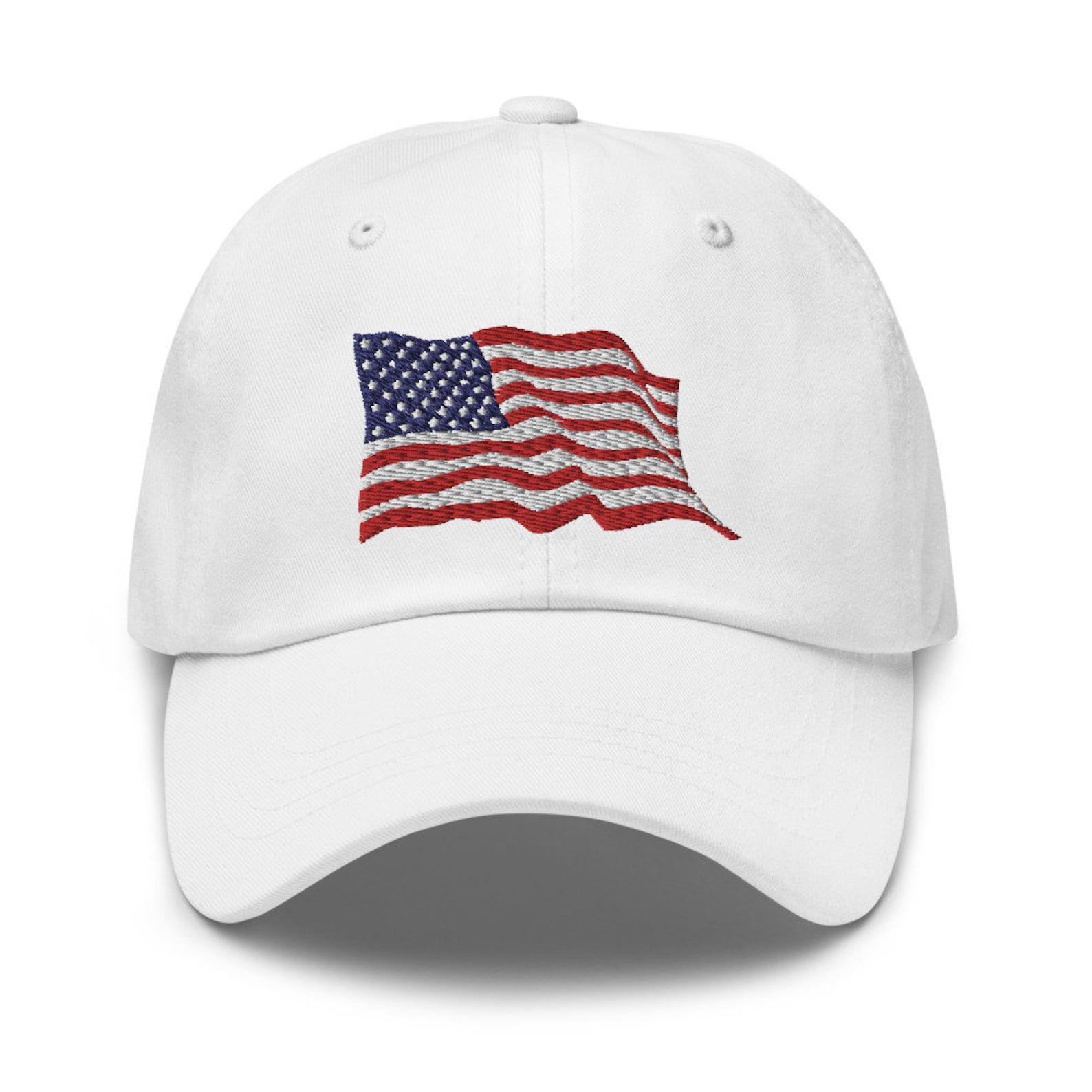 American Waving Flag Baseball Cap Hat, USA Flag Cap, Patriotic Hat ...