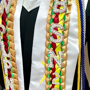 CUSTOM Graduation Lei - 4 Colors Personalized Lei, Graduation Gift ...