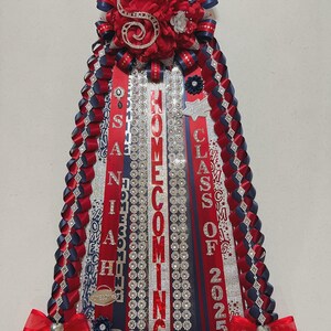 Bling Homecoming Mum: Custom Deluxe High School Corsage - Etsy