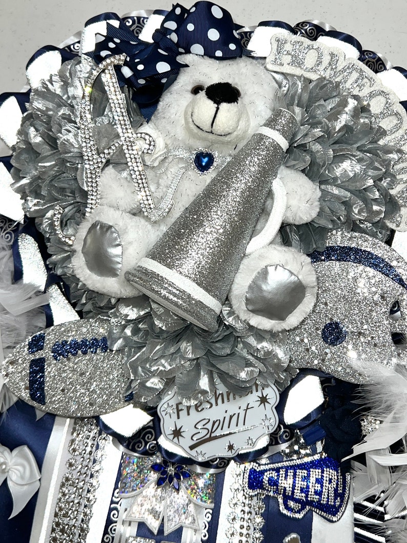 Texas Sized Triple Lighted Mum, Ultra Bling, Lights in Boa, Rhinestone ...