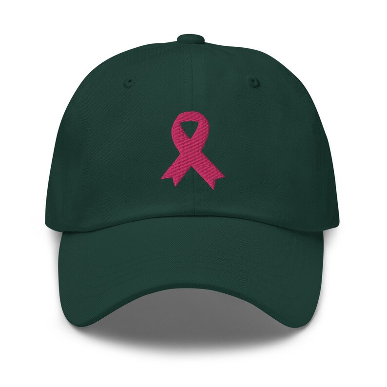 Cancer Ribbon Hat Breast Cancer Baseball Cap Chemo Warrior | Etsy