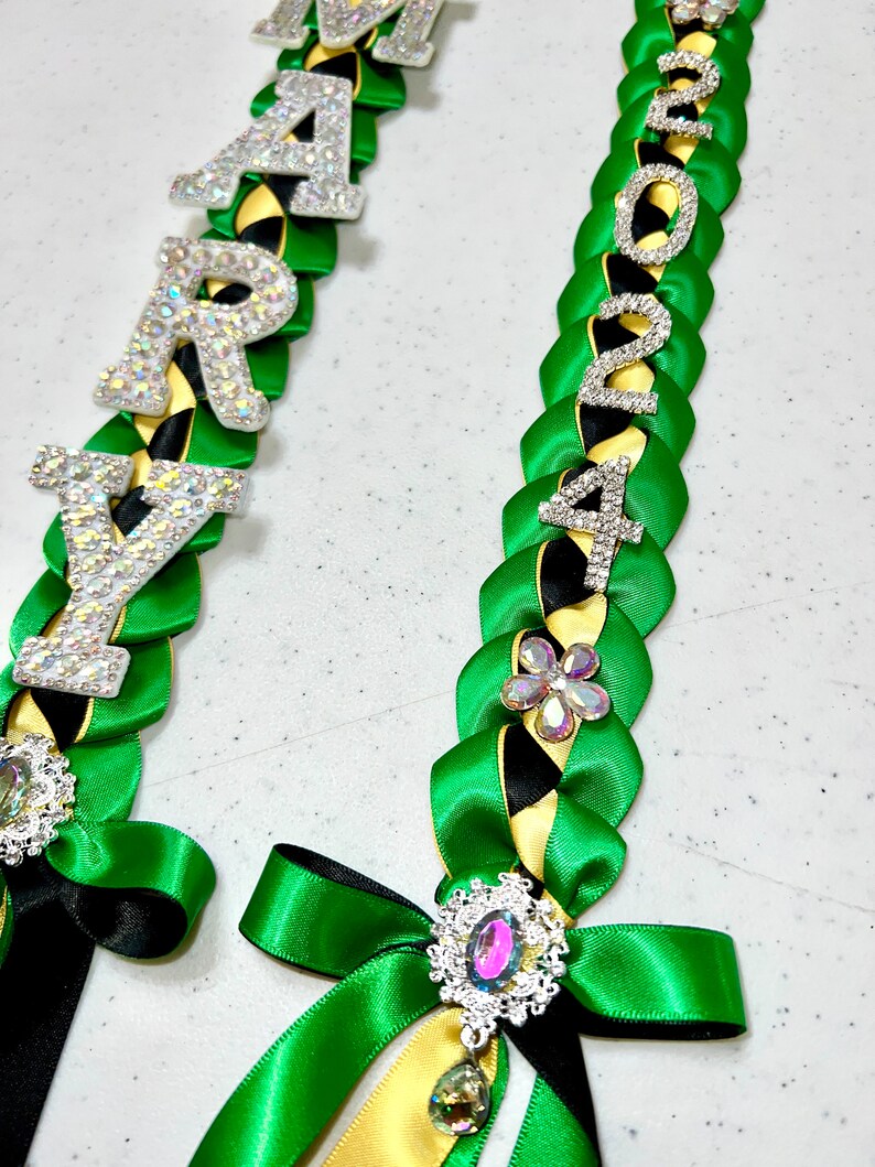 CUSTOM Graduation Lei - 3 Colors Personalized Lei, Graduation Gift ...