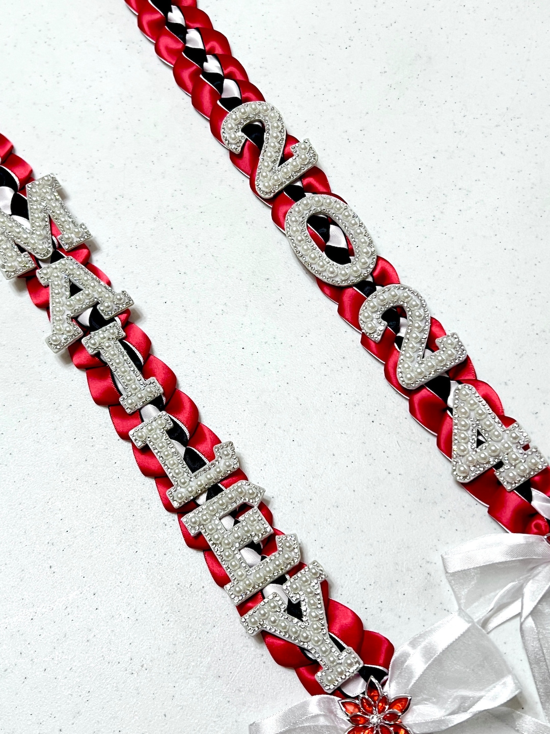CUSTOM Graduation Lei - 3 Colors Personalized Lei Gift, Pearl and ...