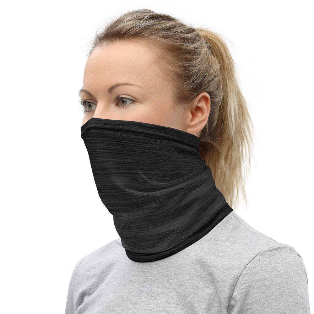 Textured Black Face Mask, Worker Face Mask, Ski Gaiter Face Mask, Rag ...