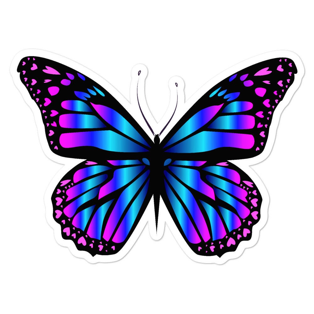 Butterfly Vinyl Laptop Decal Mariposa Aesthetic Sticker | Etsy