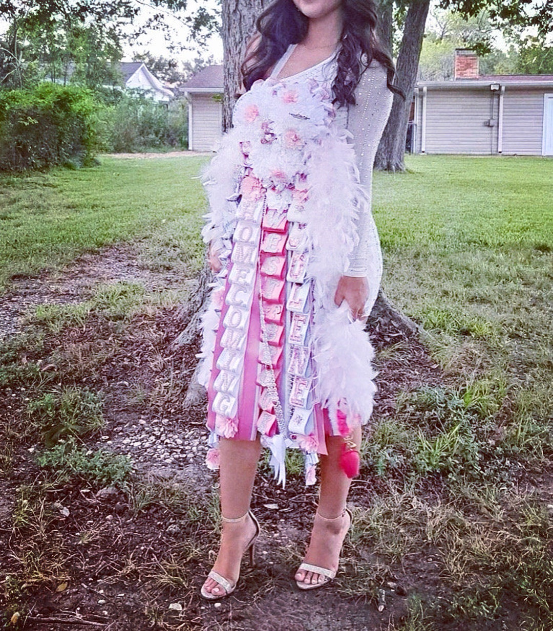 Triple Pink Lighted Homecoming Mum: Ultra Bling , Rhinestone Bear ...