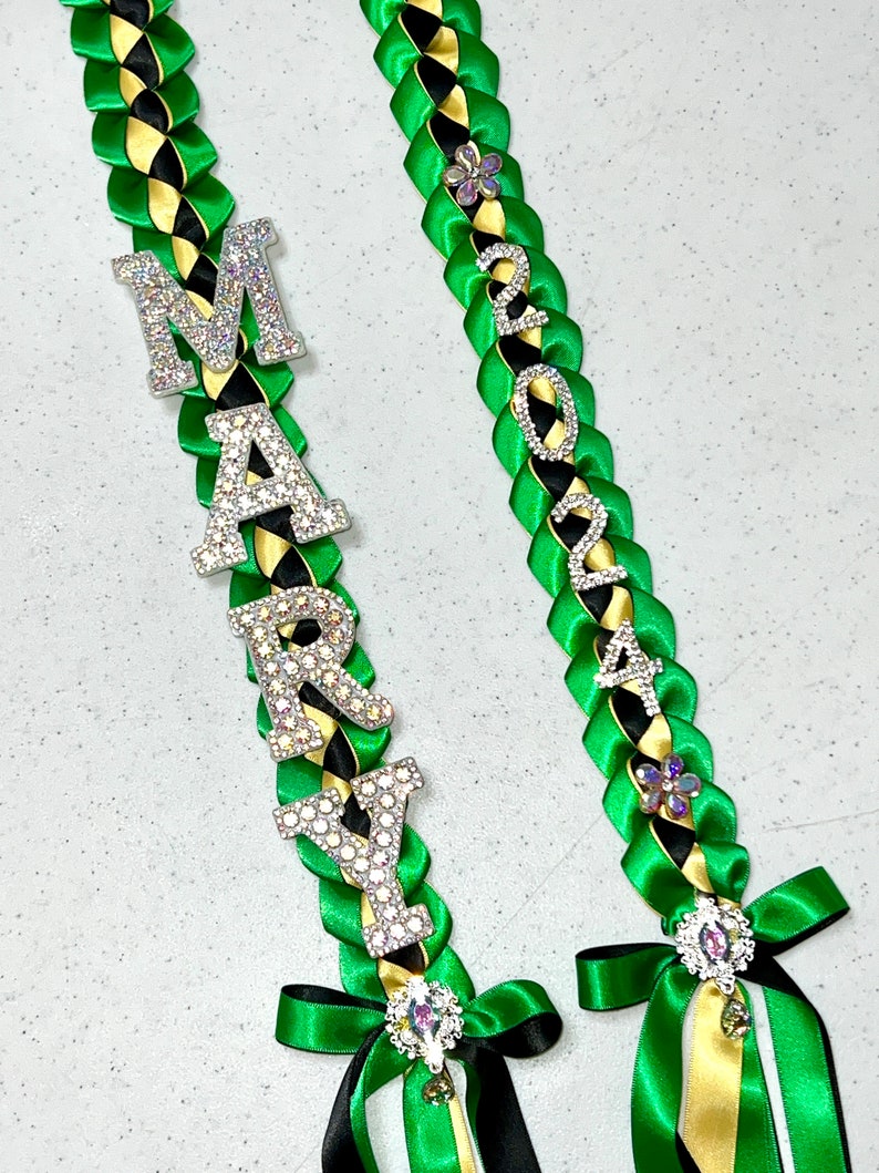 CUSTOM Graduation Lei - 3 Colors Personalized Lei, Graduation Gift ...