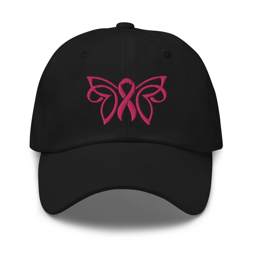 Cancer Ribbon Hat Breast Cancer Baseball Cap Chemo Warrior - Etsy