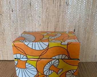 Orange Metal Box - Etsy