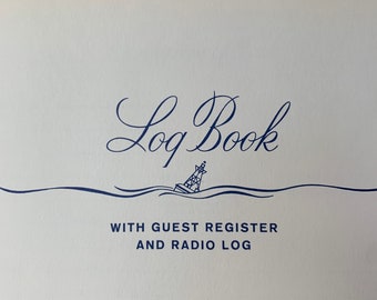 Sailing Log Book - Etsy